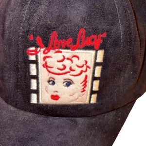 None | Accessories | Black Suede I Love Lucy Baseball Cap | Poshmark